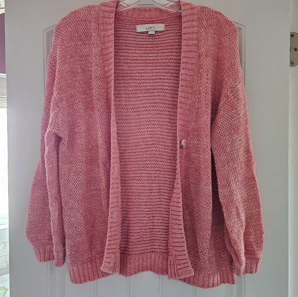 LOFT | Sweaters | Super Soft Coral Cardigan From Loft | Poshmark